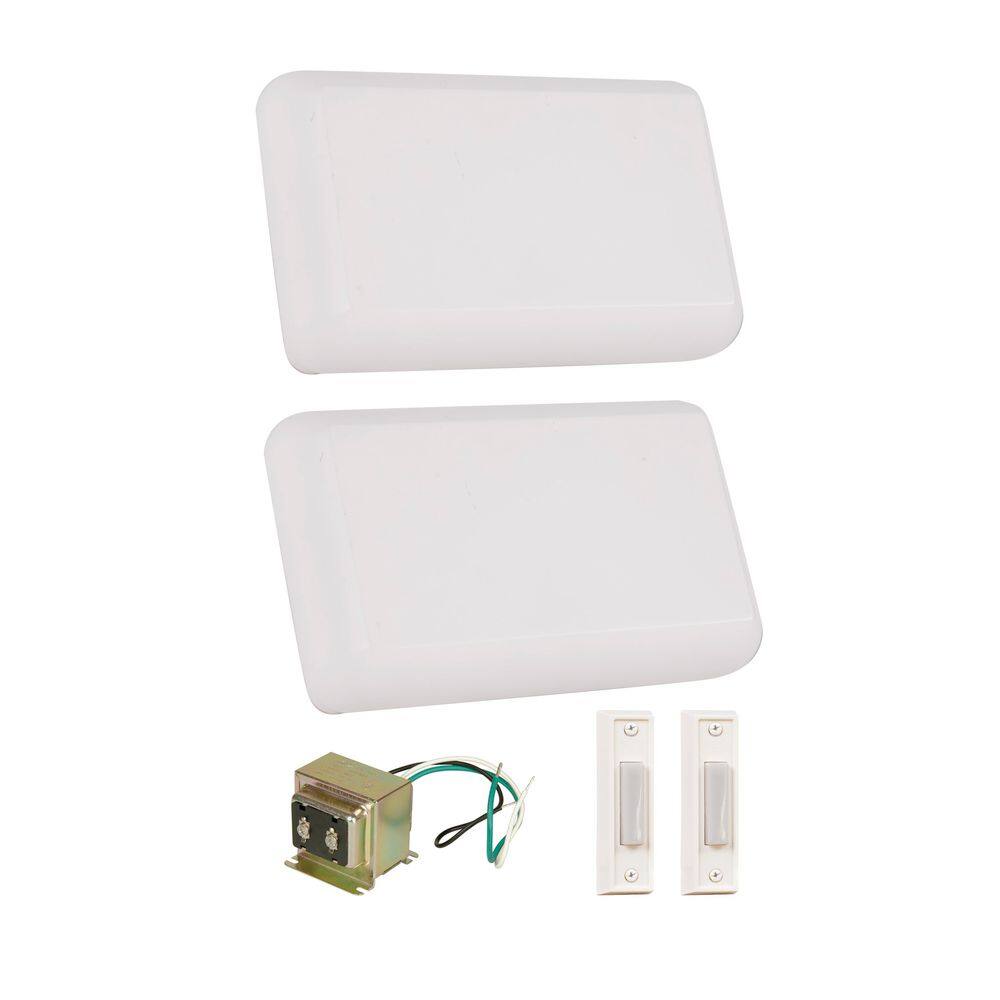 CRAFTMADE Builder Hardwired 2-Note Doorbell Chime Kit, Transformer 16 ...