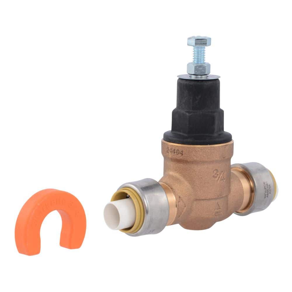 Cash Acme 3/4 in. Brass Direct Push-to-Connect EB45 Pressure Regulating ...