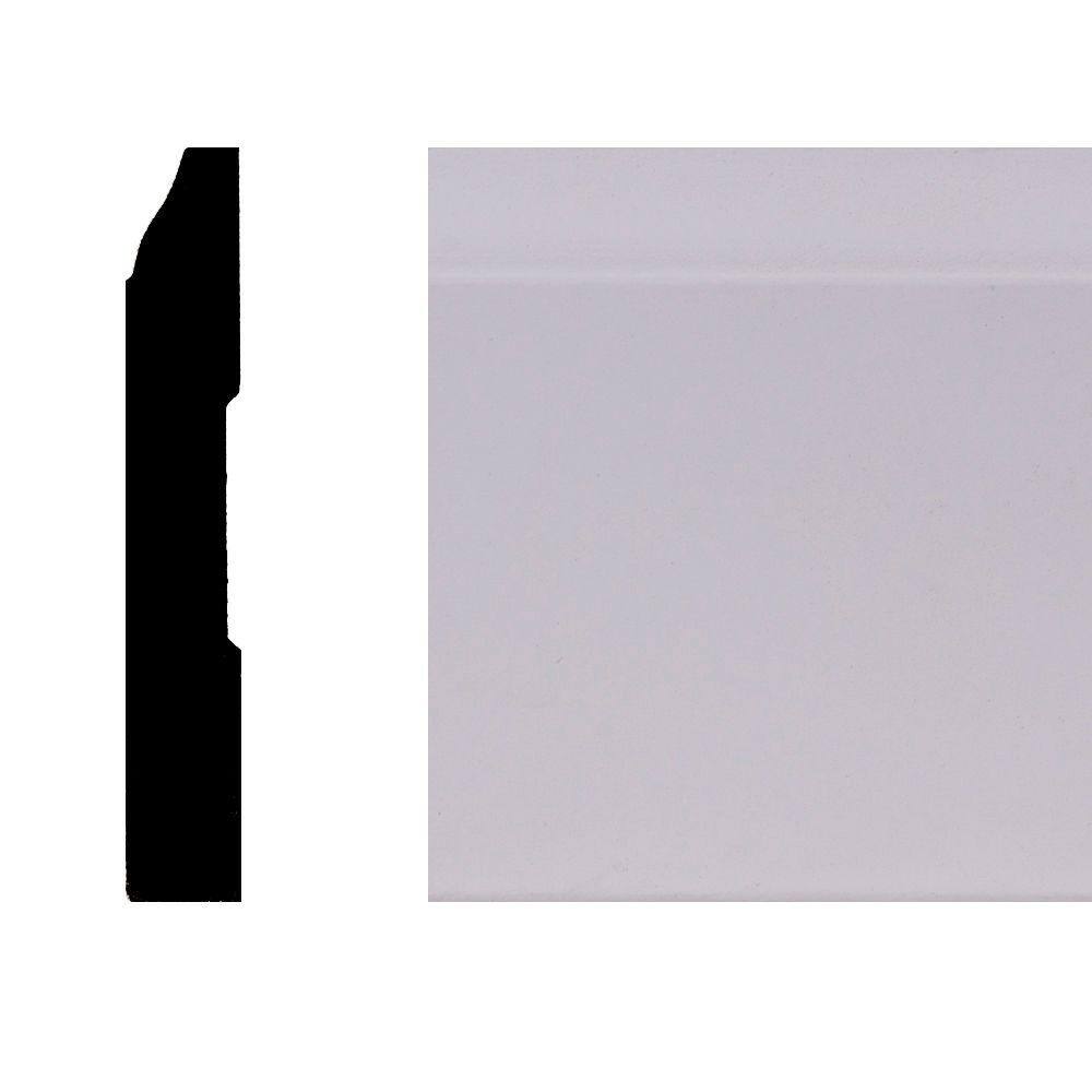 Builders Choice LWM618 1/2 in. x 5-1/4 in. Primed MDF Base Moulding ...