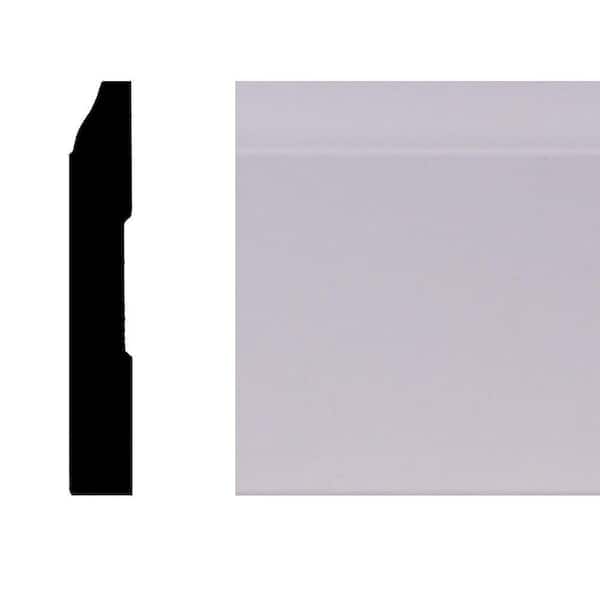Builders Choice LWM618 1/2 in. x 5-1/4 in. Primed MDF Base Moulding ...