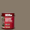 BEHR 1 gal. #PPU7-24 Native Soil Flat Interior/Exterior Masonry, Stucco ...