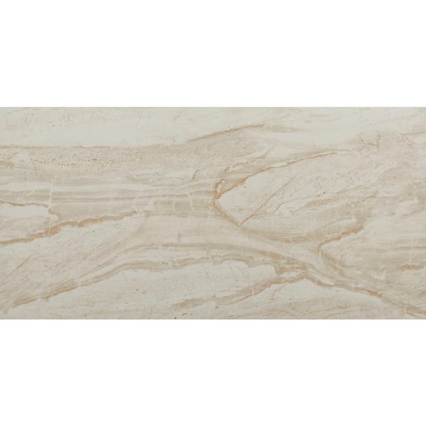 TrafficMaster Vigo Beige 4 in. x 4 in. Glazed Ceramic Floor and Wall ...