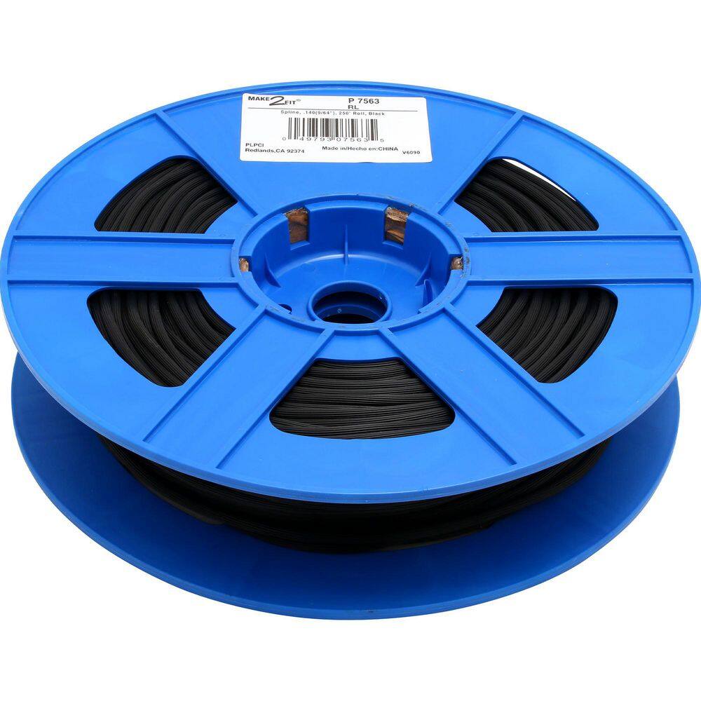Prime-Line Screen Retainer Spline, 0.140 in. (9/64 in.), 250 ft. Roll ...