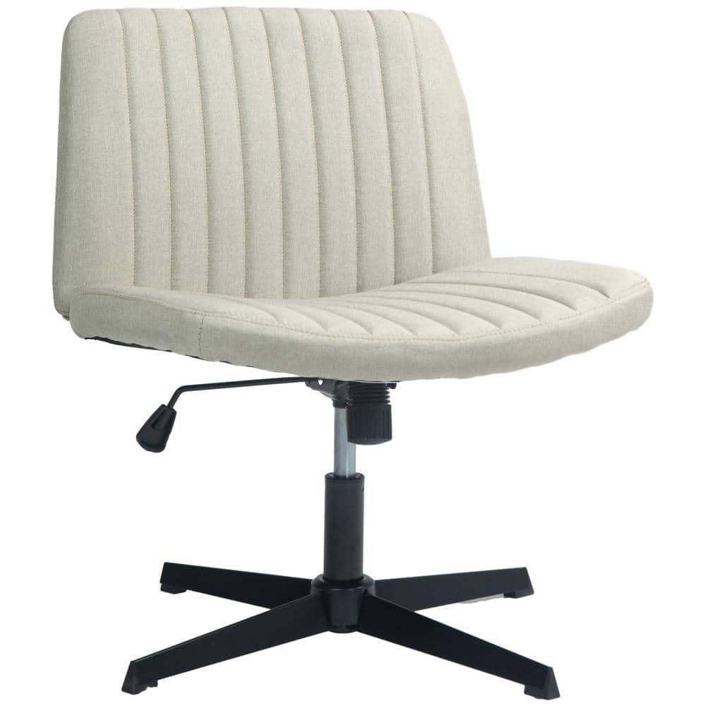 HOMCOM Fabric Swivel Office Desk Chair, Computer Chair with Adjustable ...
