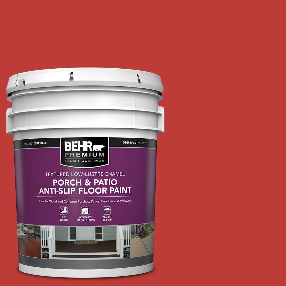 BEHR PREMIUM 5 gal. #P150-7 Flirt Alert Textured Low-Lustre Enamel ...