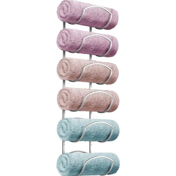 Dyiom Towel Rack Wall Mounted Bathroom Towel Holder, Towel Storage for ...