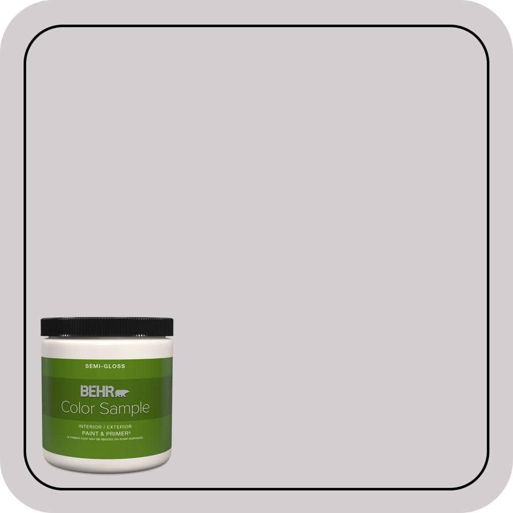 BEHR PREMIUM PLUS 8 oz. #N570-1 Opera Semi-Gloss Interior/Exterior ...