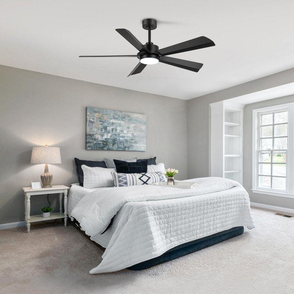 Airsurfer Primo 56 in. Modern Ceiling Fan with 5 ABS Blades, 6-Speed DC ...