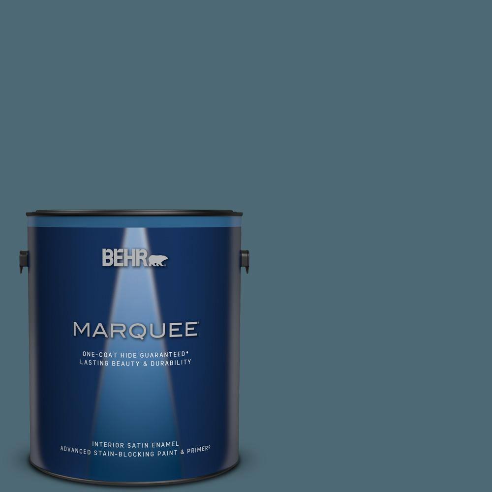 BEHR MARQUEE 1 gal. #S470-6 Shipwreck Satin Enamel Interior Paint ...