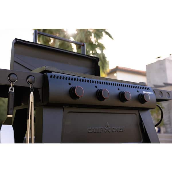 Camp Chef Gridiron 36 Flat Top 4-Burner Propane Griddle Grill in Black ...