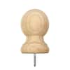 Waddell Large Ball Post Top with Pre-Installed Screw - 4.25 in. x 3.25 ...