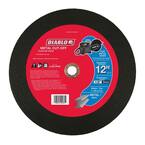 DIABLO 12 in. x 1/8 in. x 1 in. Metal High Speed Cut-Off Disc DBD120125A01F