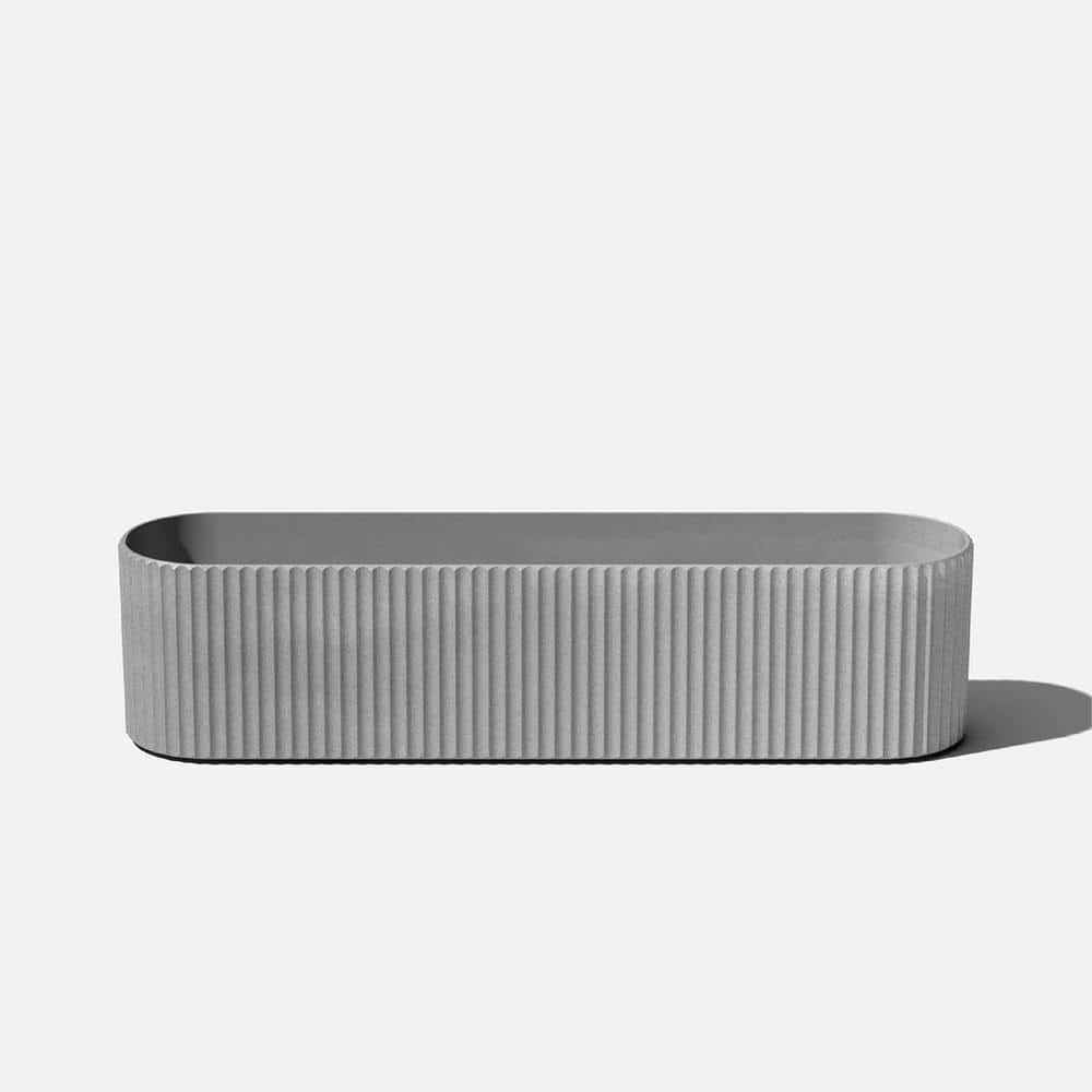 Veradek Demi Extra Large Gray Plastic Rectangular Windox Box Planter ...