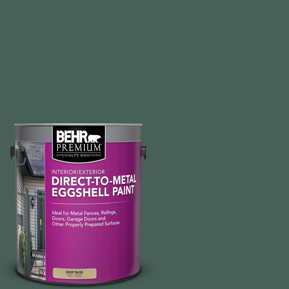BEHR PREMIUM 1 gal. #M440-7 Rainforest Eggshell Direct to Metal ...
