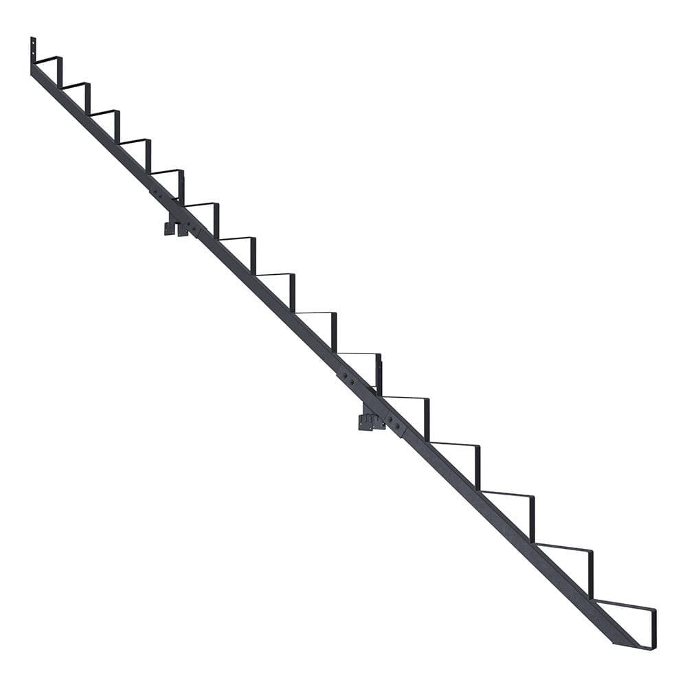 PEAK 15-Step Steel Stair Riser (Stringer) and Connector Kit in Matte ...
