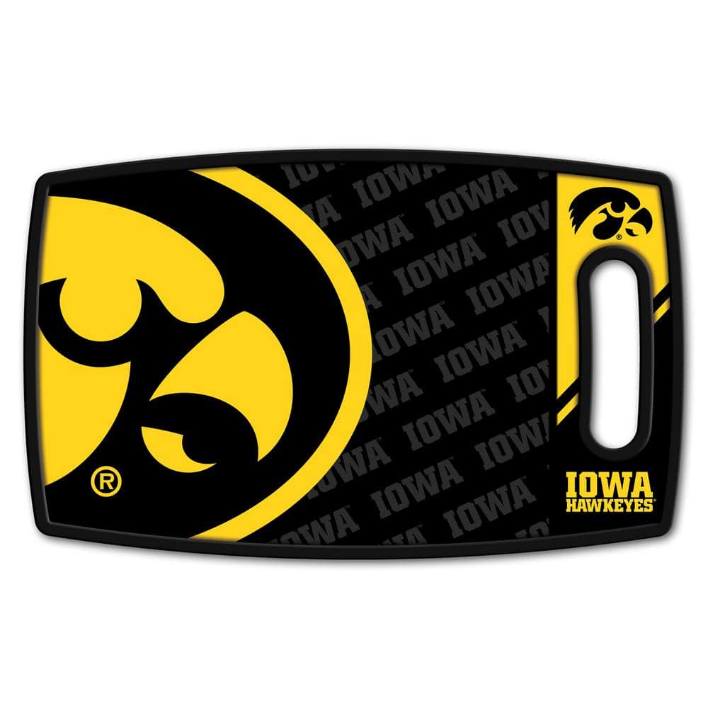 YouTheFan NCAA Iowa Hawkeyes Logo Series Cutting Board 9in x 0.5in ...