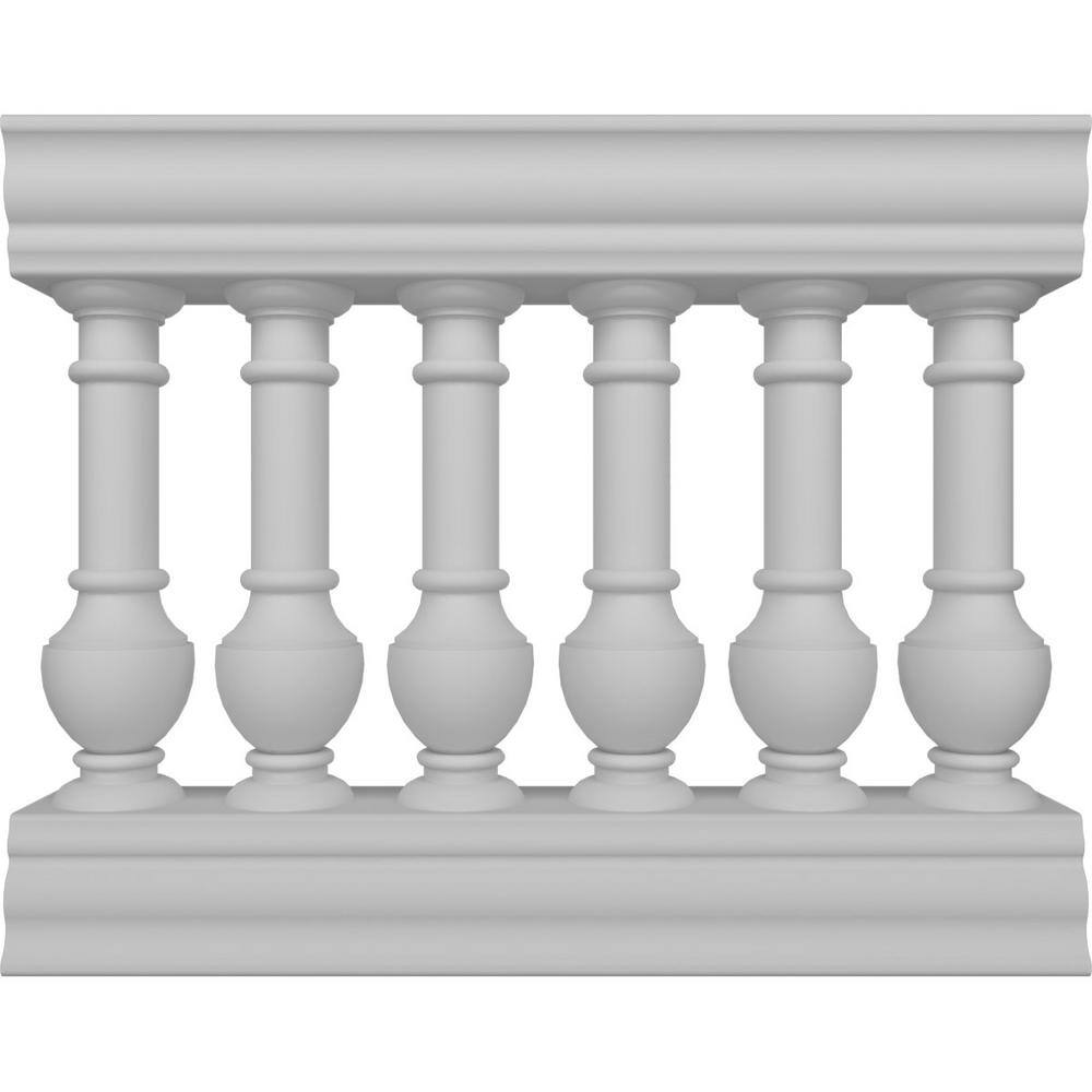Ekena Millwork Fiberthane York Balustrade 36 in. L x 32 in. H ...