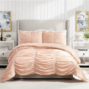 MODERN HEIRLOOM Emily Texture 3-Piece White King Polyester Comforter ...