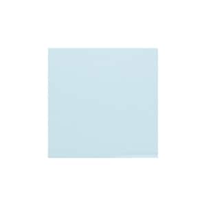 Giorbello Morning Sky Blue 4 in. x 4 in. x 8mm Glass Subway Tile Sample ...