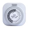 Westek Grounded Big Button Daily Mechanical Timer, Single Outlet, White ...