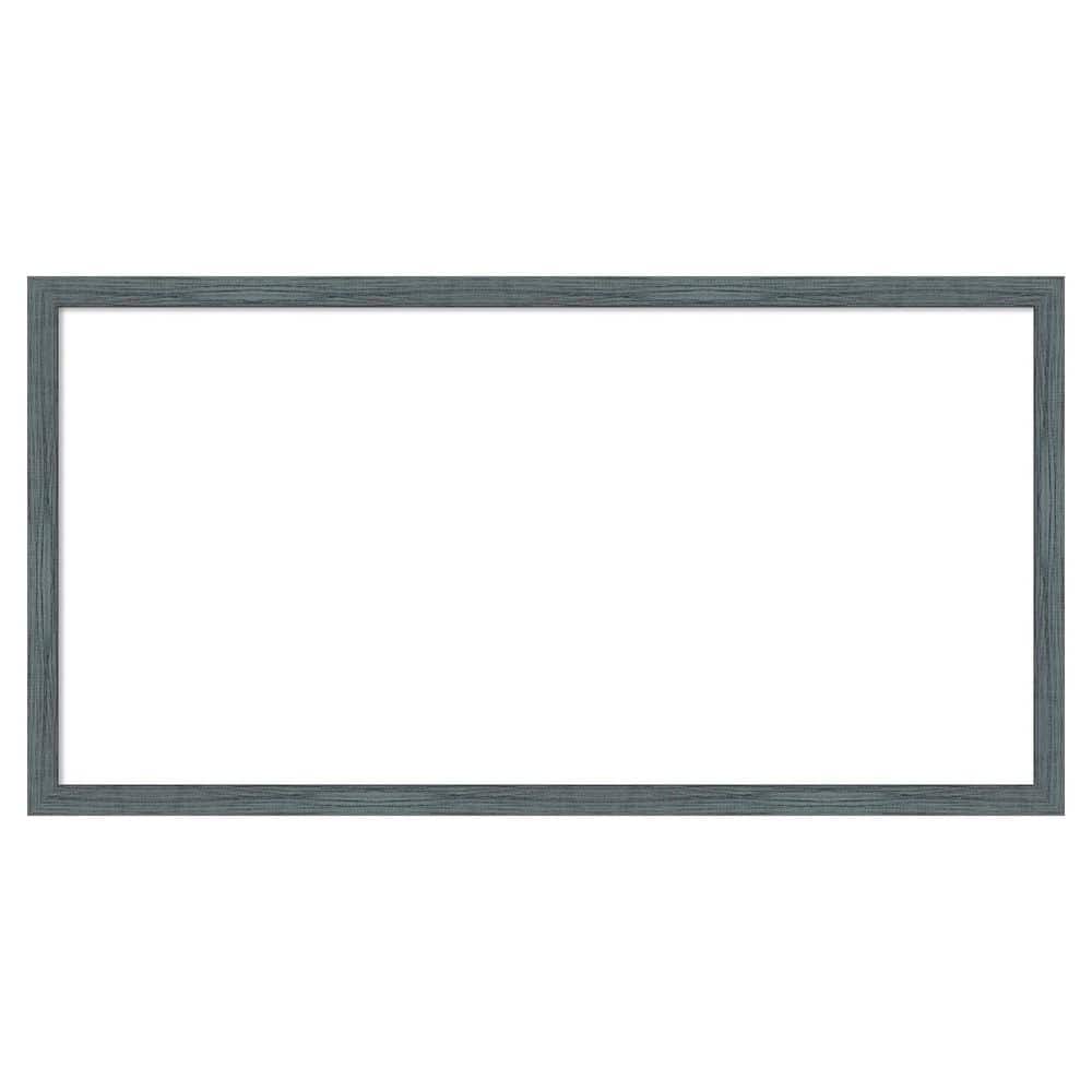 Amanti Art Dixie Blue Grey Rustic Narrow 25 in. x 13 in. Wood Framed ...