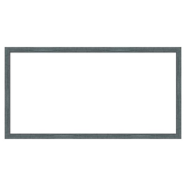 Amanti Art Dixie Blue Grey Rustic Narrow 25 in. x 13 in. Wood Framed ...