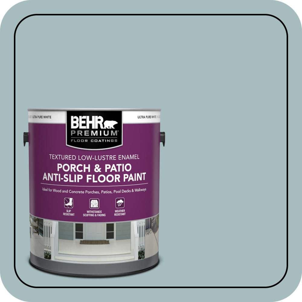 BEHR PREMIUM 1 gal. #PPU13-13 Oslo Blue Textured Low-Lustre Enamel ...