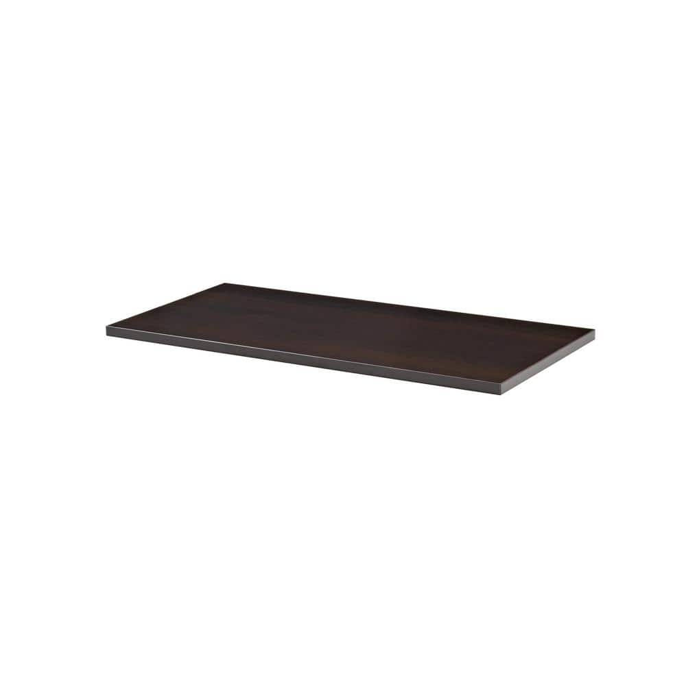 Dolle 32 in. L x 12 in. D Lite Shelf in Espresso 55213 - The Home Depot