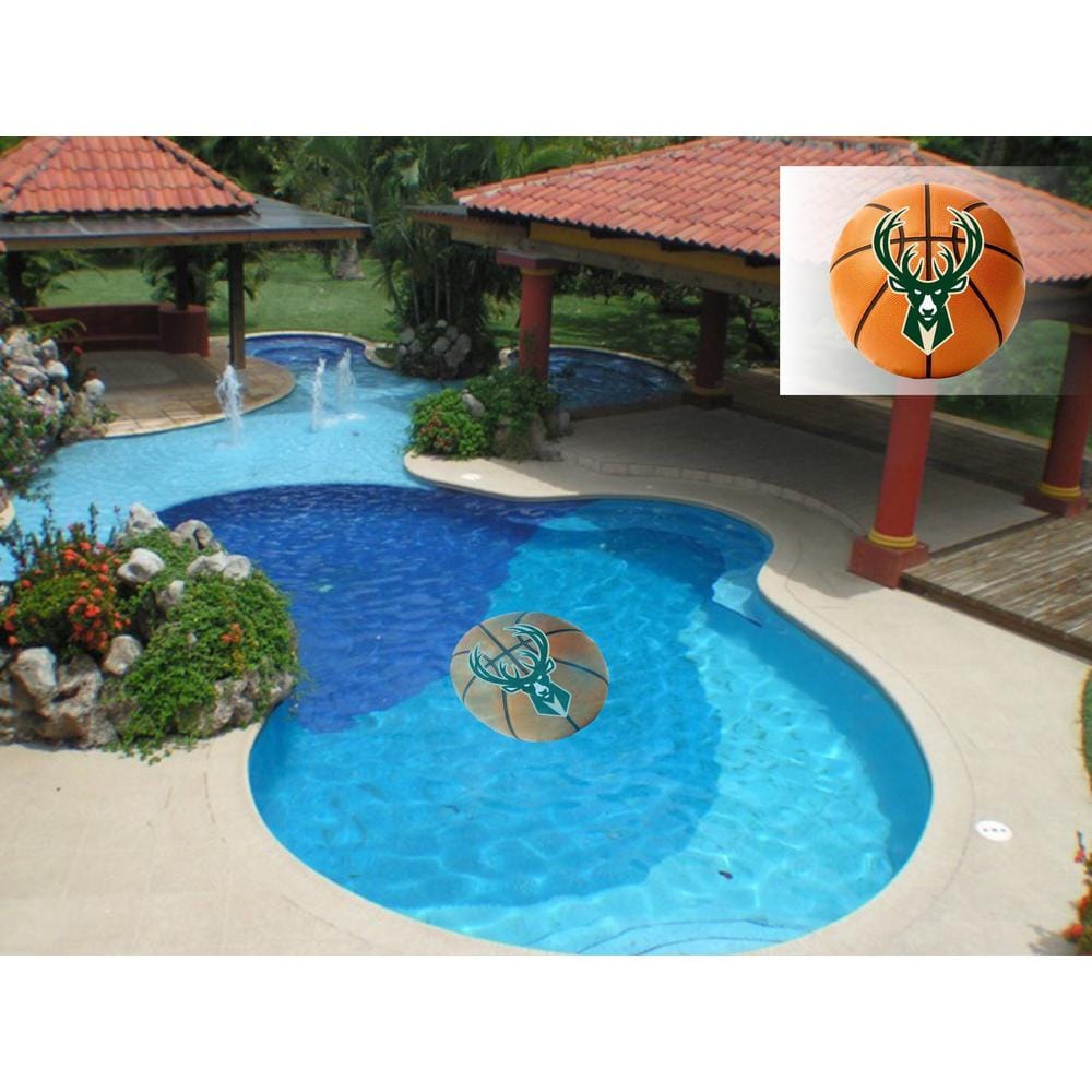 Applied Icon NBA Milwaukee Bucks 59 in. x 59 in. Large Pool Graphic ...