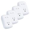 Commercial Electric 1-Outlet Wall Mounted Surge Protector, White (4 ...
