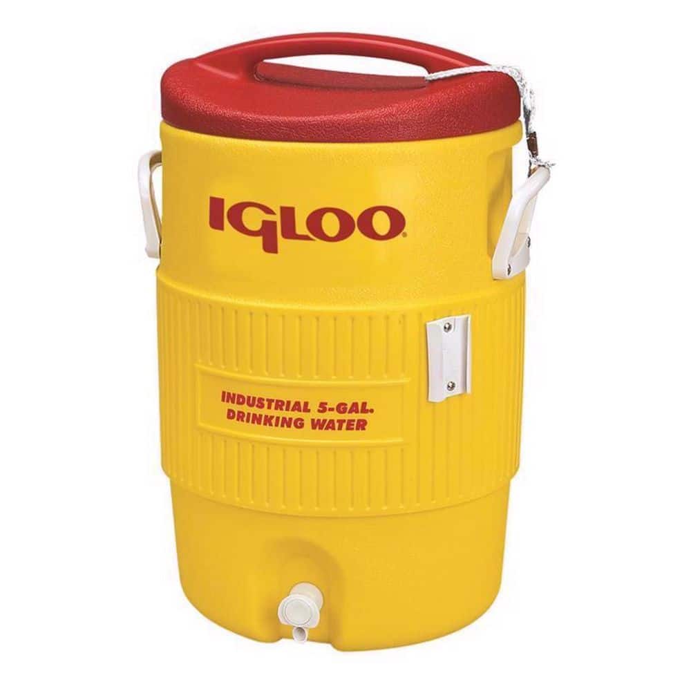 IGLOO 5 gal Water Cooler Red/Yellow 8104564 - The Home Depot