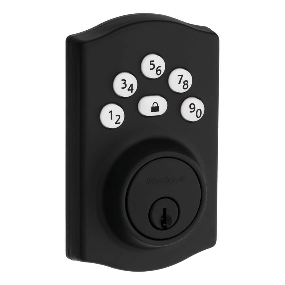 Kwikset Powerbolt 240 5-Button Keypad Matte Black Traditional ...
