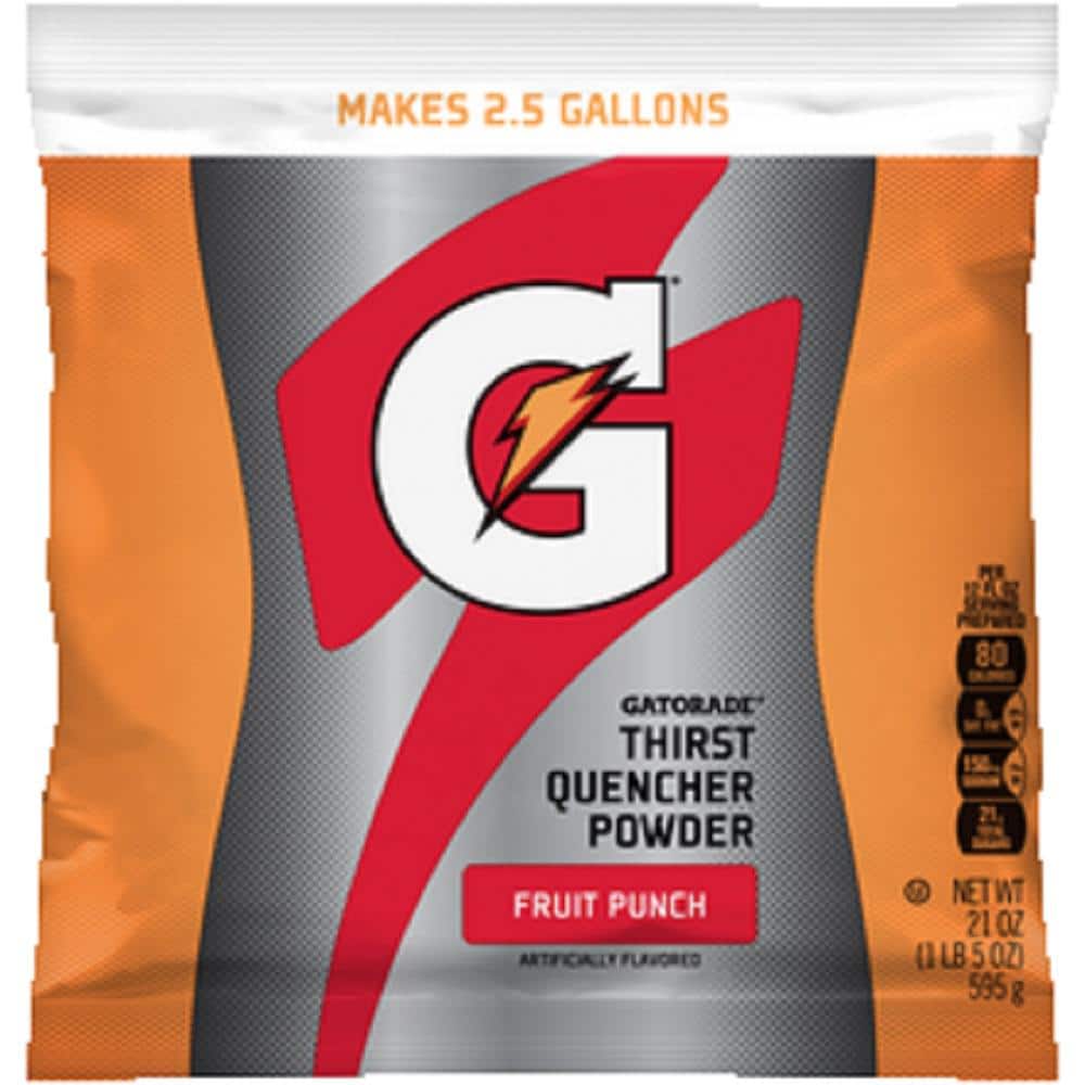 Gatorade Drink Mix, Fruit Punch, 21 oz. Pouch QUA33691 - The Home Depot