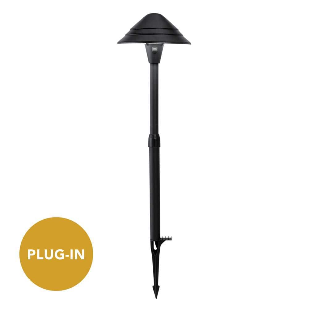 Reviews for Hampton Bay 100 Lumen Low Voltage Black Plug-in Integrated ...