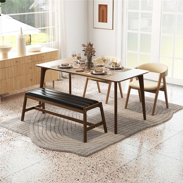 Walnut dining bench seat store