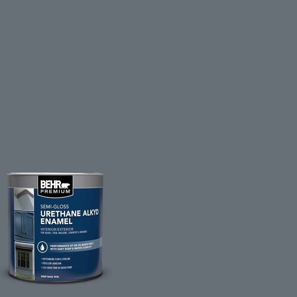 BEHR PREMIUM 1 qt. #PPU26-22 Summer Storm Urethane Alkyd Semi-Gloss ...