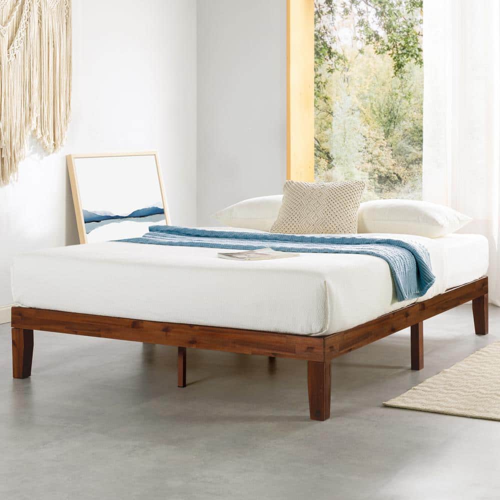 best price mattress Naturalista Classic 12 in. Solid Wood Platform Bed ...