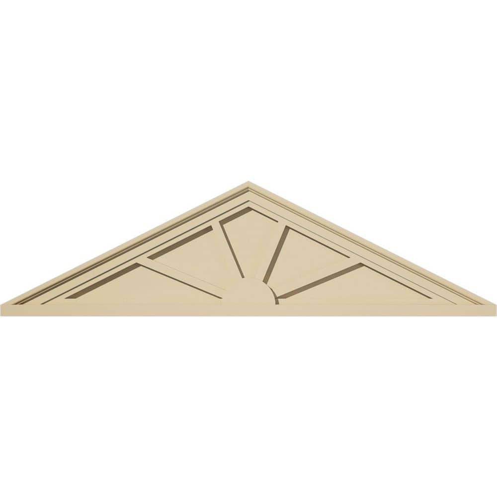 Ekena Millwork 44 in. W x 12 in. H x 2 in. P (Pitch 6/12) Peaked Cap 4 ...