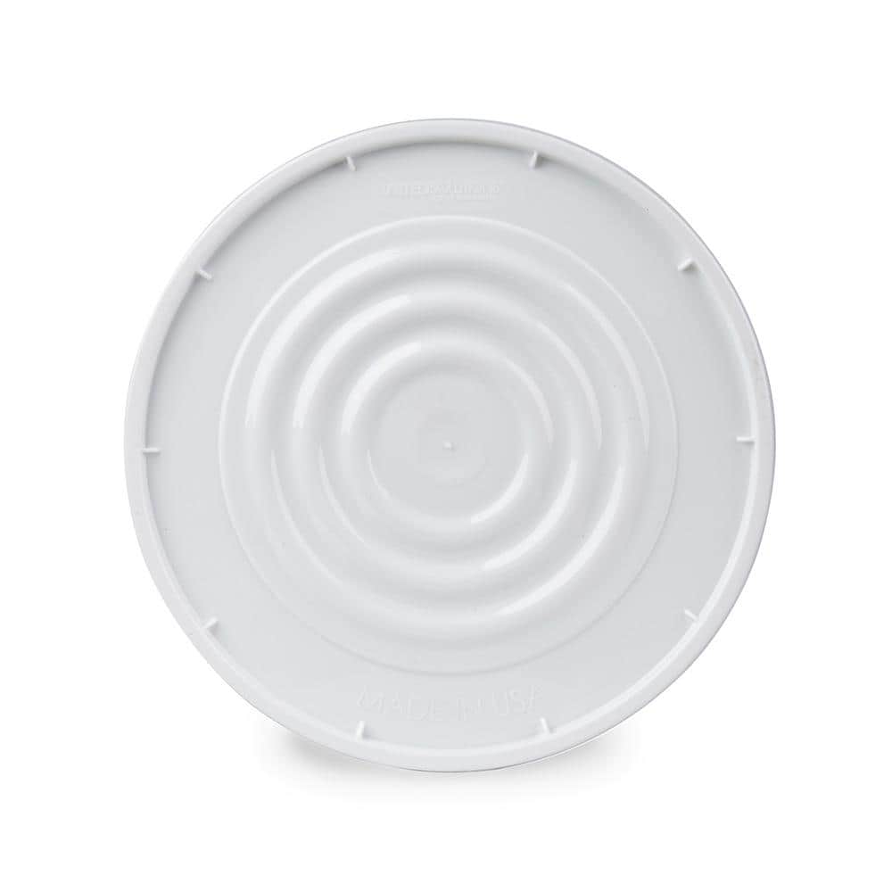 PRIVATE BRAND UNBRANDED 2 gal. pLastic Paint Bucket Lid In White PN0252 ...