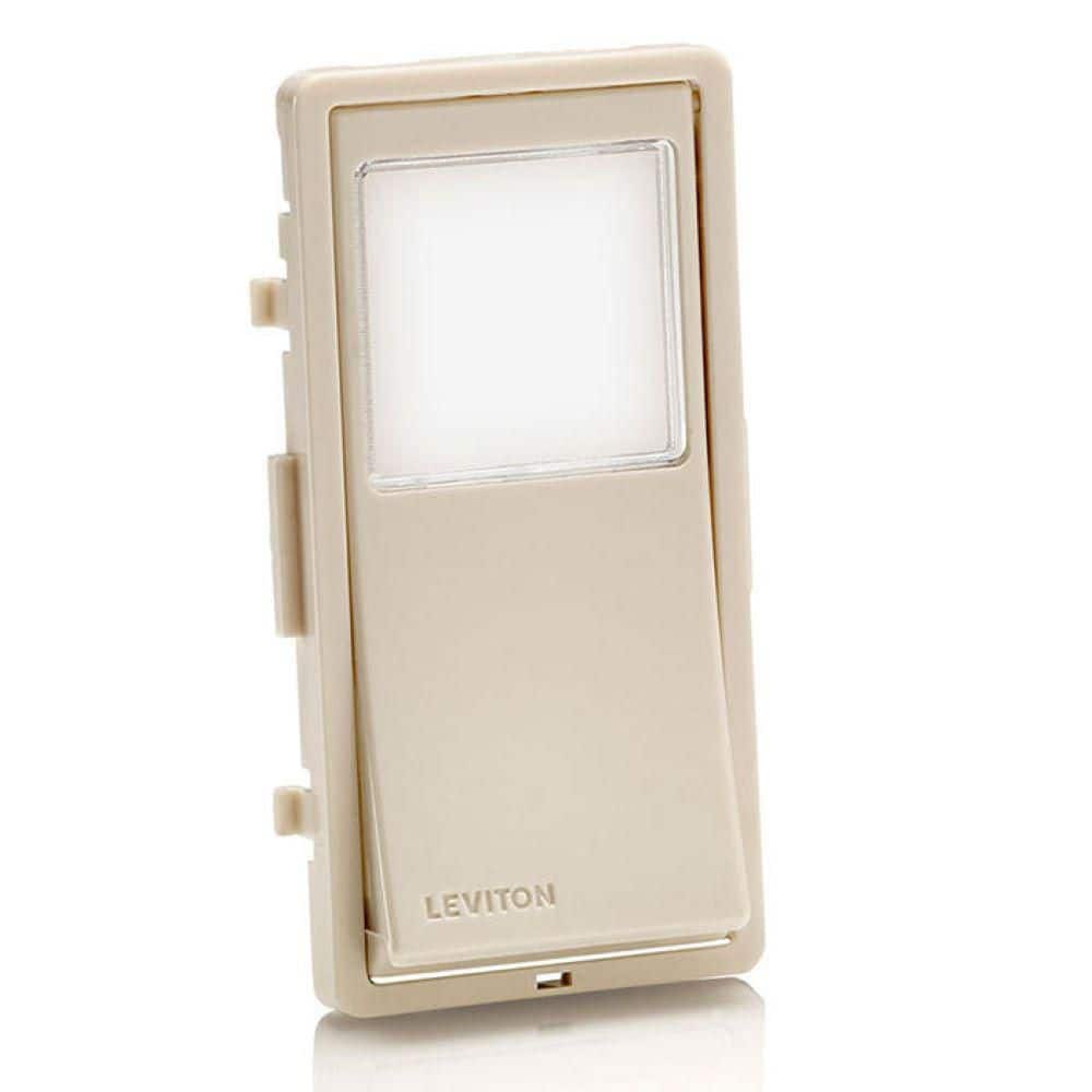 Leviton Decora 24-Hour Programmable Timer Switch Faceplate, Light Almond VPTKT-T 008-VPTKT-00T ...
