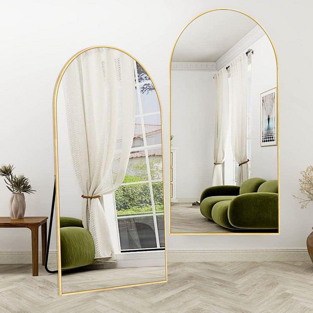LuxHomez 32 in. W x 71 in. H Oversized Aluminum Alloy Arch Full Length ...