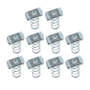 Ahfiwaso 3/8 in. - 16 Long Spring Strut Channel Nuts with Zinc ...