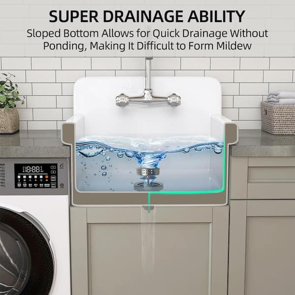 Homemade Utility Sink Farmhouse Farmhouse Laundry Room