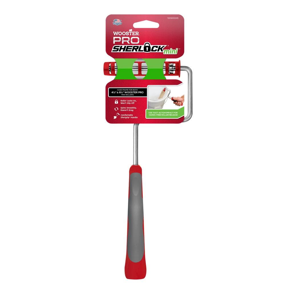 Wooster Pro Sherlock 11 in. Mini Paint Roller Frame 0HR0210000 - The ...