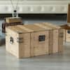 Natural Small Wooden Style Trunk with Handles QI004014.S - The Home Depot