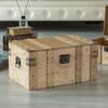 Natural Small Wooden Style Trunk with Handles QI004014.S - The Home Depot
