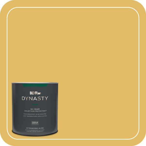 BEHR DYNASTY 1 qt. #MQ4-12 Dandelion Wish Semi-Gloss Exterior Stain ...