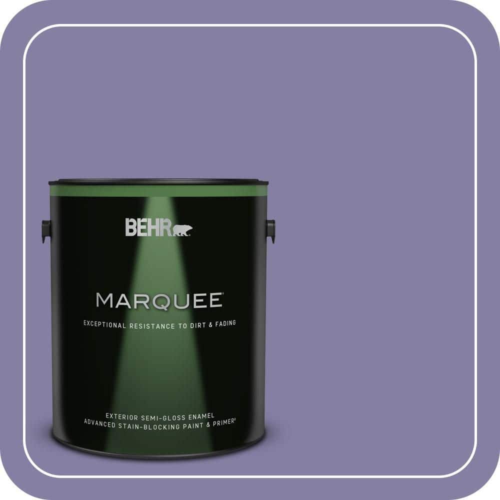 BEHR MARQUEE 1 gal. #640D-6 Chinese Violet Semi-Gloss Enamel Exterior ...