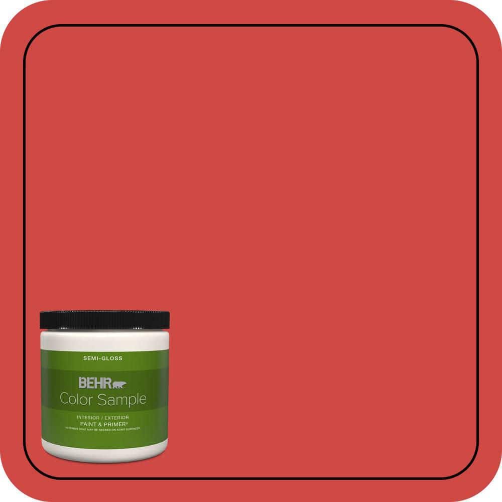 BEHR PREMIUM PLUS 8 oz. #P170-6 Race Car Stripe Semi-Gloss Interior ...