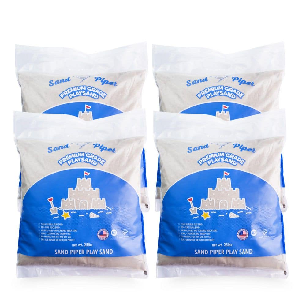 25 lb. Premium Grade Multi-Use Play Sand w/Chemical Free Formula 4-Pack ...